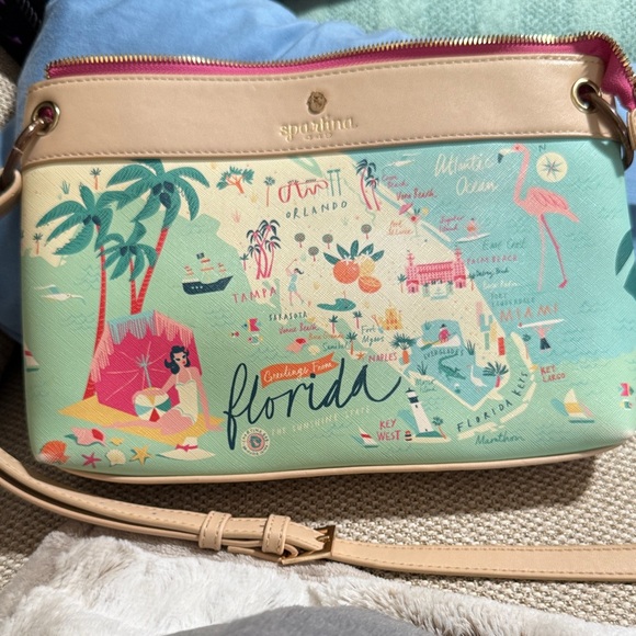 Spartina 449 | Bags | Spartina 449 Florida Map Crossbody Bag Preowned ...